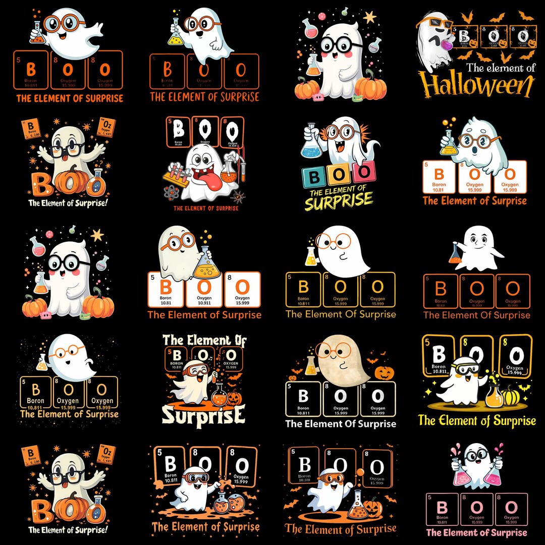 Chemistry Boo Ghost PNG, Funny Sarcastic Science Teacher Halloween ...