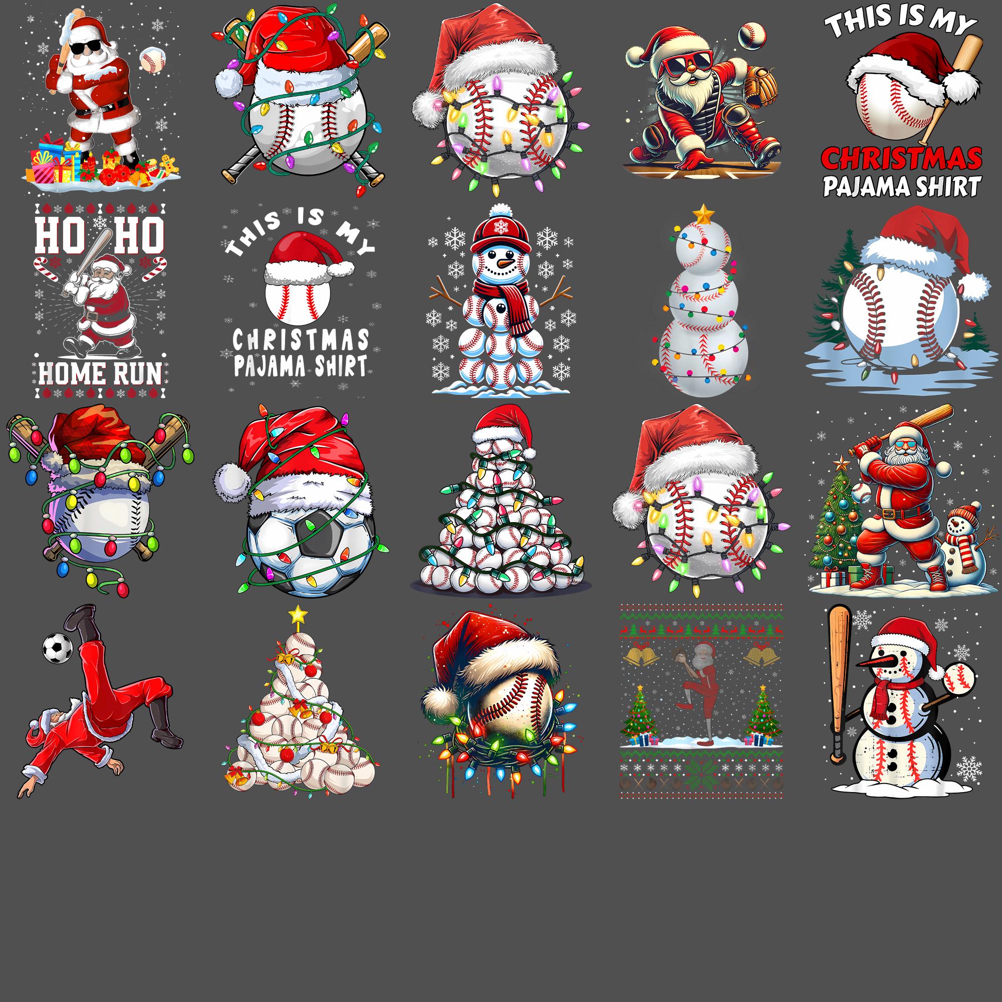 Santa Baseball Player PNG, Funny Christmas Sports Clipart, Holiday ...