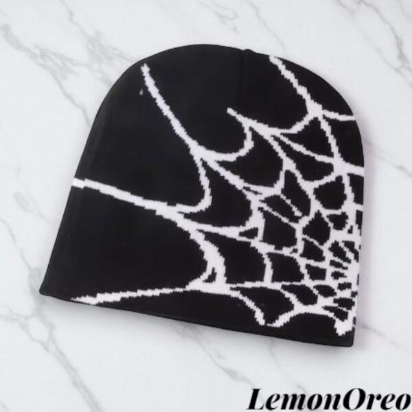 Spider Web Beanie - Etsy