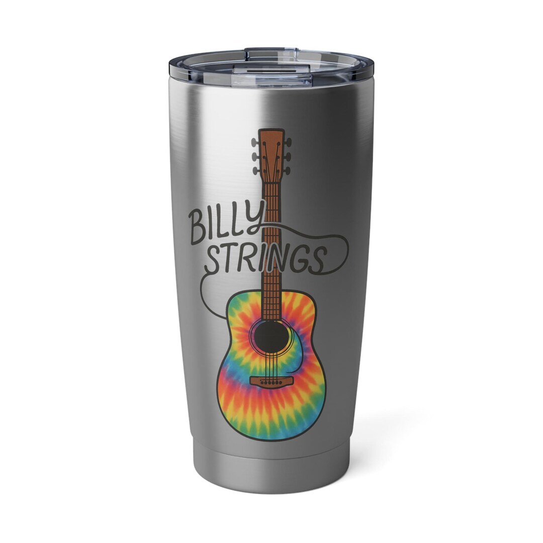 Billy Strings Tumbler | Tie Dye Guitar Travel Cup | Jamgrass Music ...