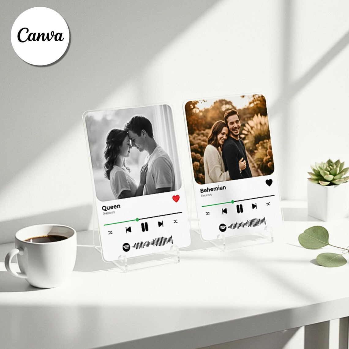 Spotify Wallet Card | Custom Music Gift | Gift for Him & Her | Digital ...