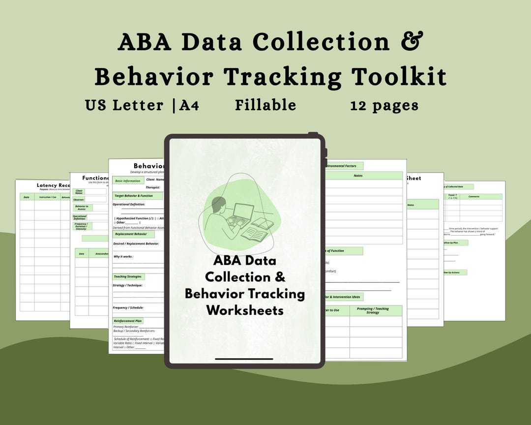 Functional Analysis ABA, ABC Data Sheet Editable, ABC Analysis Aba, Aba ...