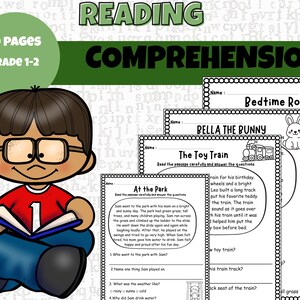 Reading Comprehension Worksheets | Grade 1 & 2 Reading Passages ...
