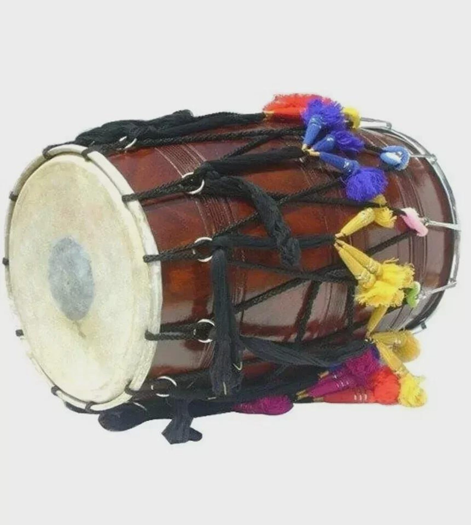 Musical Punjab Bhangra Dhol Wedding Mango Wood Musical Instrument With ...