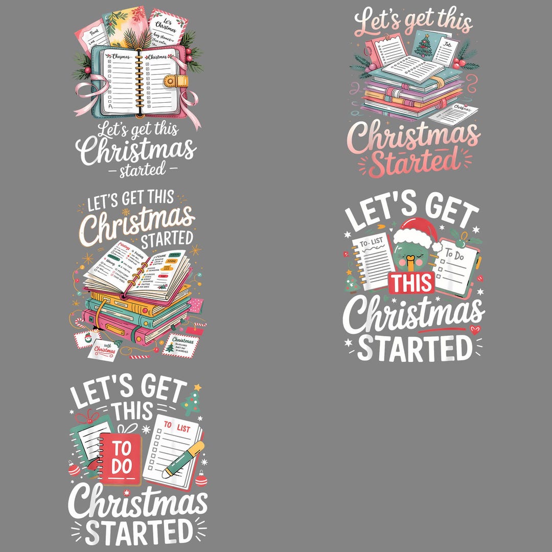 Pre Planner PNG, Funny Christmas Planning Clipart, Cute Holiday Humor ...