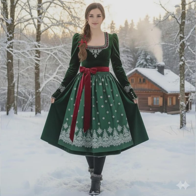 Winter Dirndl Dresses - Etsy