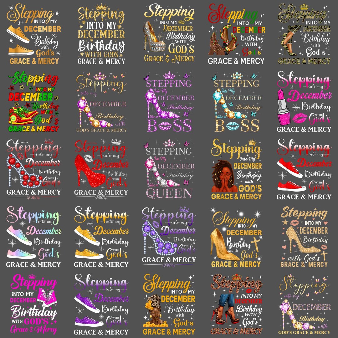 Stepping Into December Birthday PNG – Loc’d Black Woman Christian ...