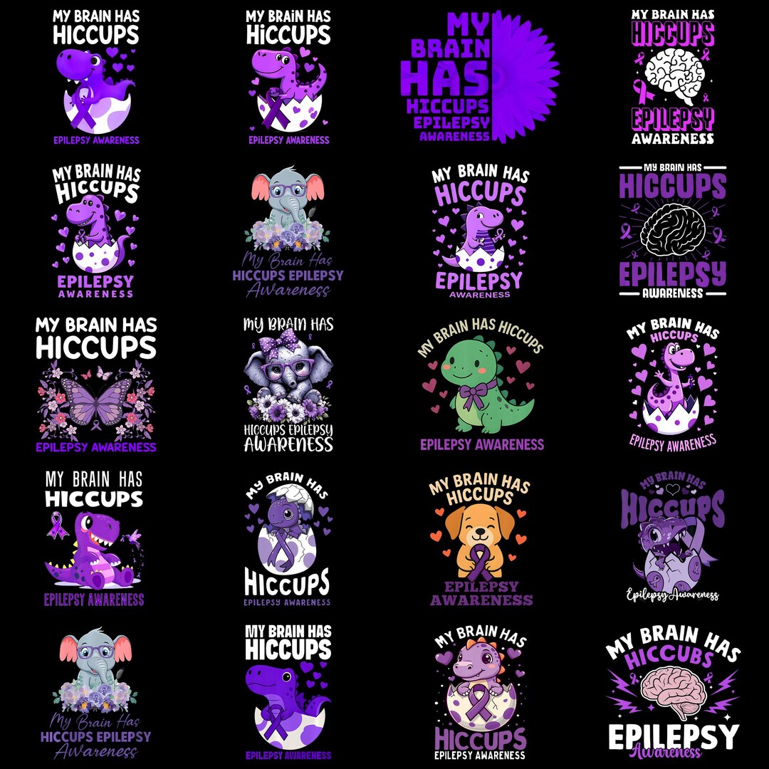 My Brain Has Hiccups PNG – Funny Sarcastic Epilepsy Awareness Clipart ...