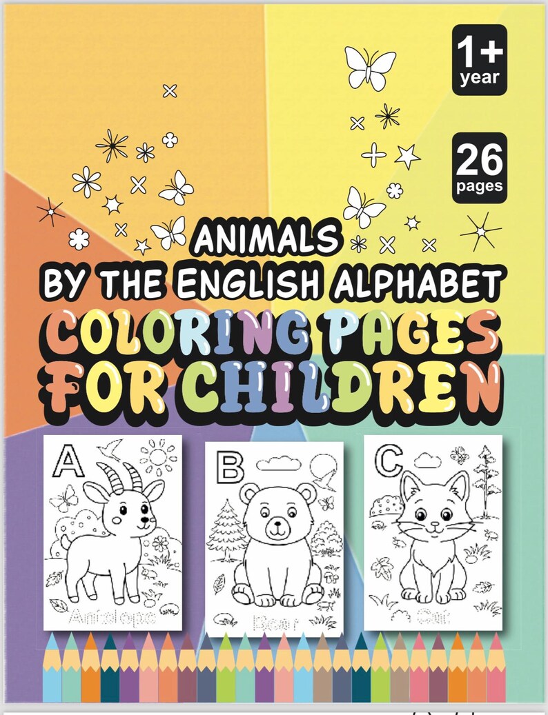 Printable Animal Alphabet Coloring Pages - Kids ABS Learning Worksheets ...
