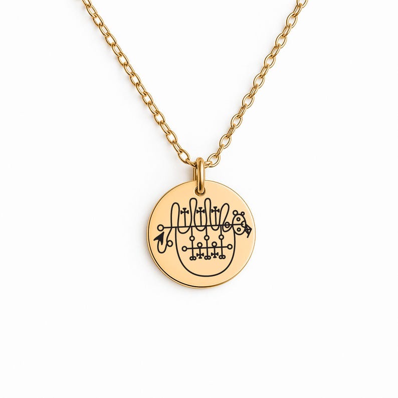 Sigil of Vepar Necklace, Ars Goetia Demon Duke Seal, Goetic Magick ...