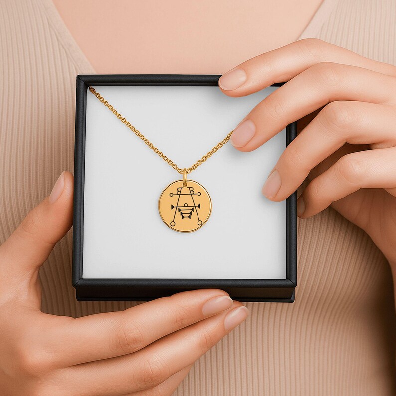 Sigil of Ipos Necklace, Ars Goetia Demon Prince Seal, Goetic Magick ...