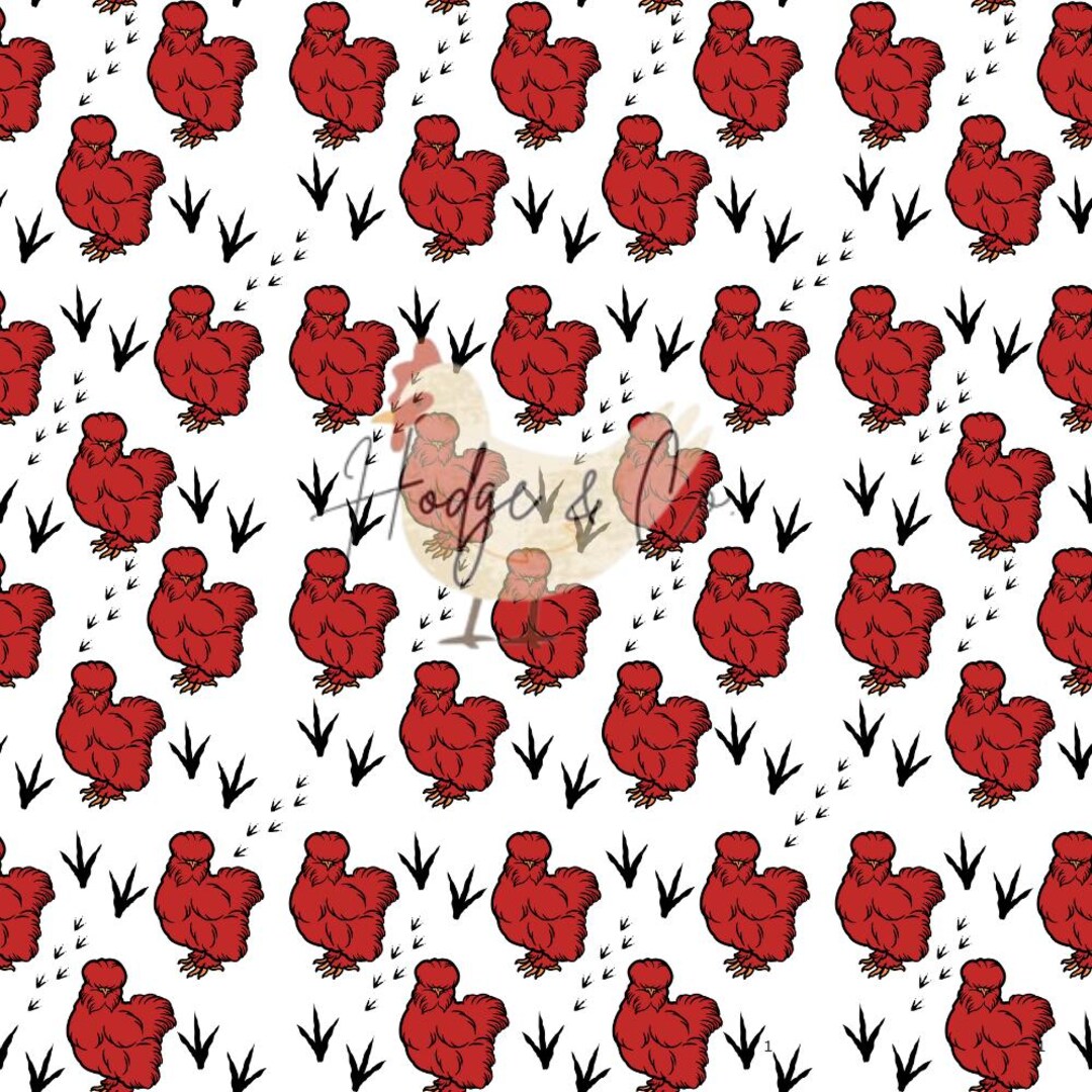 Silkie Chicken Seamless Pattern! - Etsy