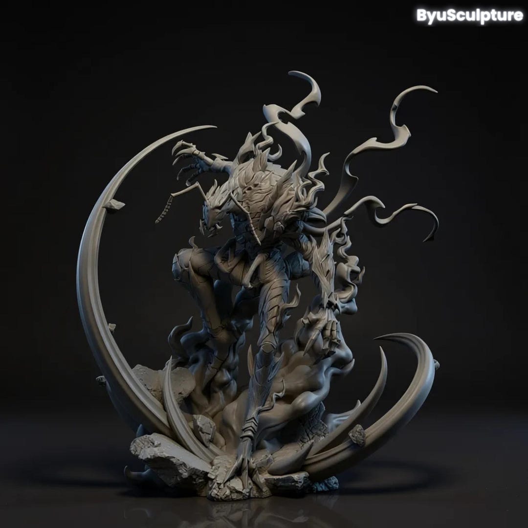 Shadow Beru Solo Leveling STL 3D Print Model | Full Statue & Bust - Etsy