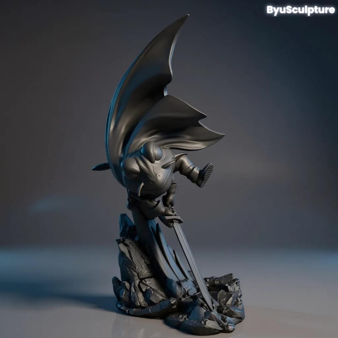Frog Chrono Trigger STL File | 3D Print Model Figure Statue | 198mm ...