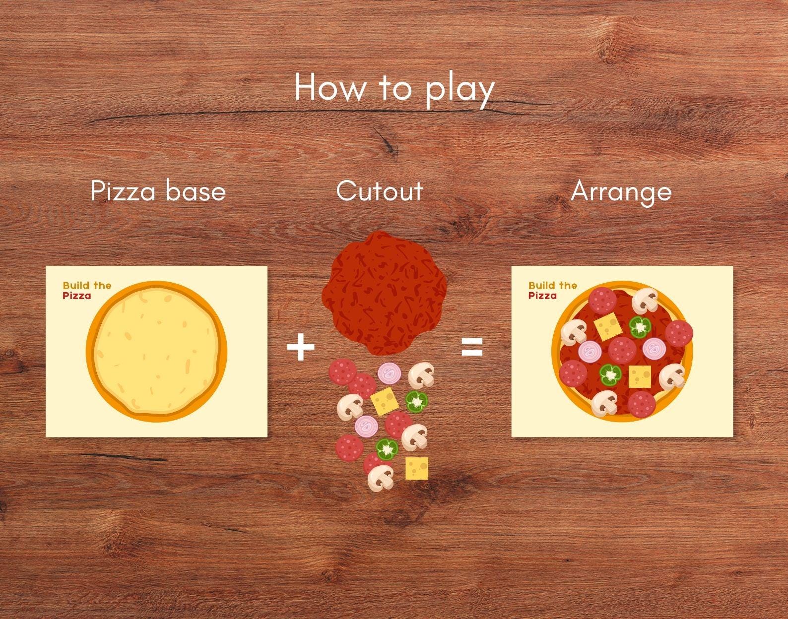 Pizza Game Printable: Montessori Toddler Pretend Play (PDF Download) - Etsy