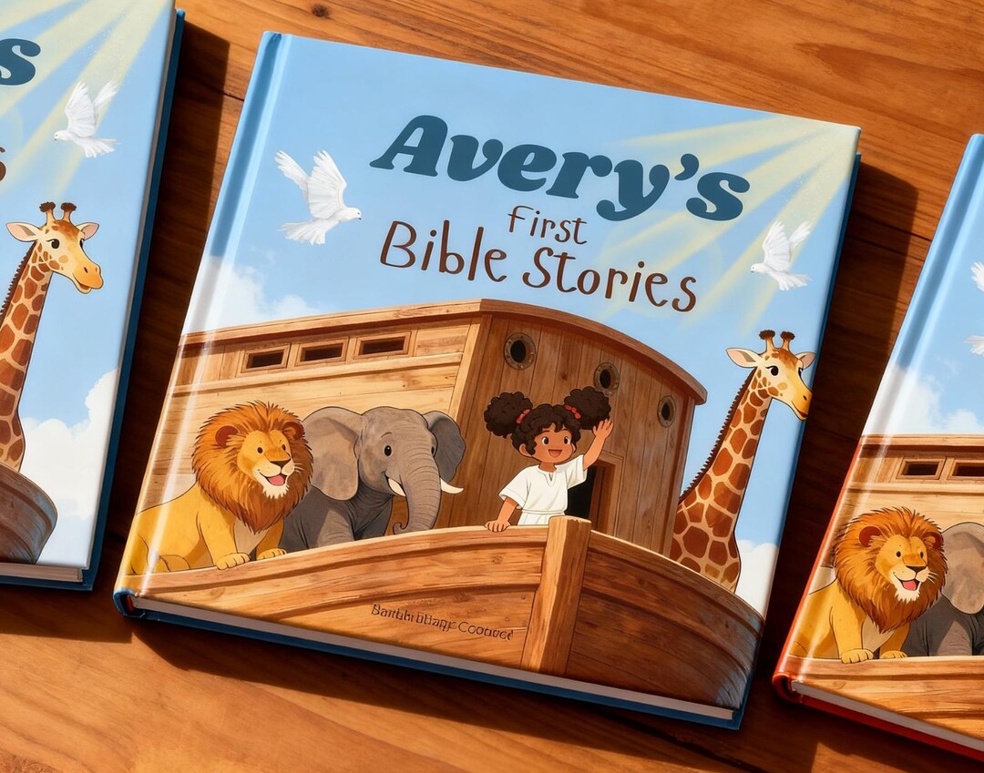 Personalized Christian Baby Book Custom First Bible Stories Gift ...
