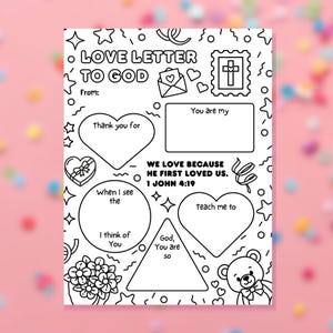 Valentine's Day Sunday School Craft for Kids, Love Letter to God ...