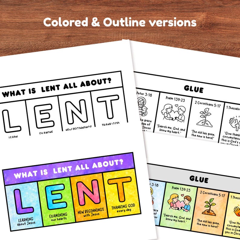 What is Lent All About Flip Book, Catholic Christian Craft, Sunday ...