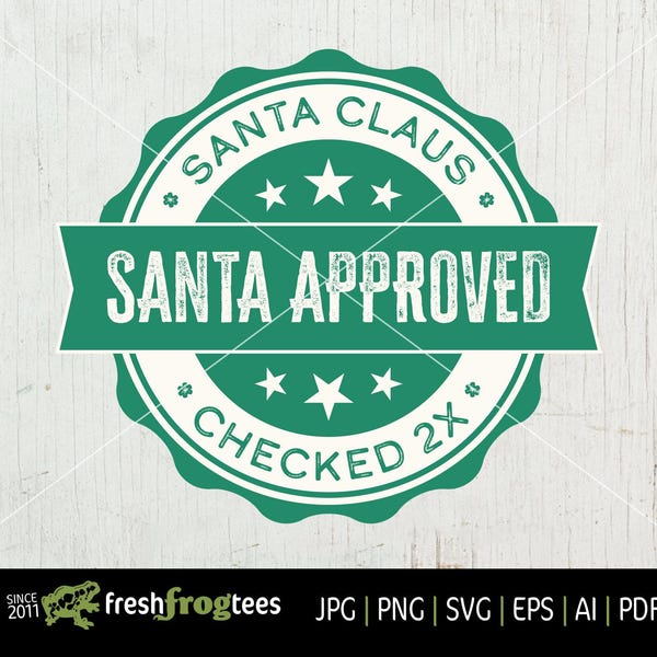 Santa Approved Stamp - Etsy