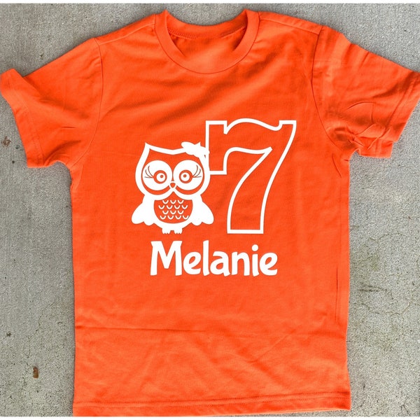 Girls Owl Shirt - Etsy