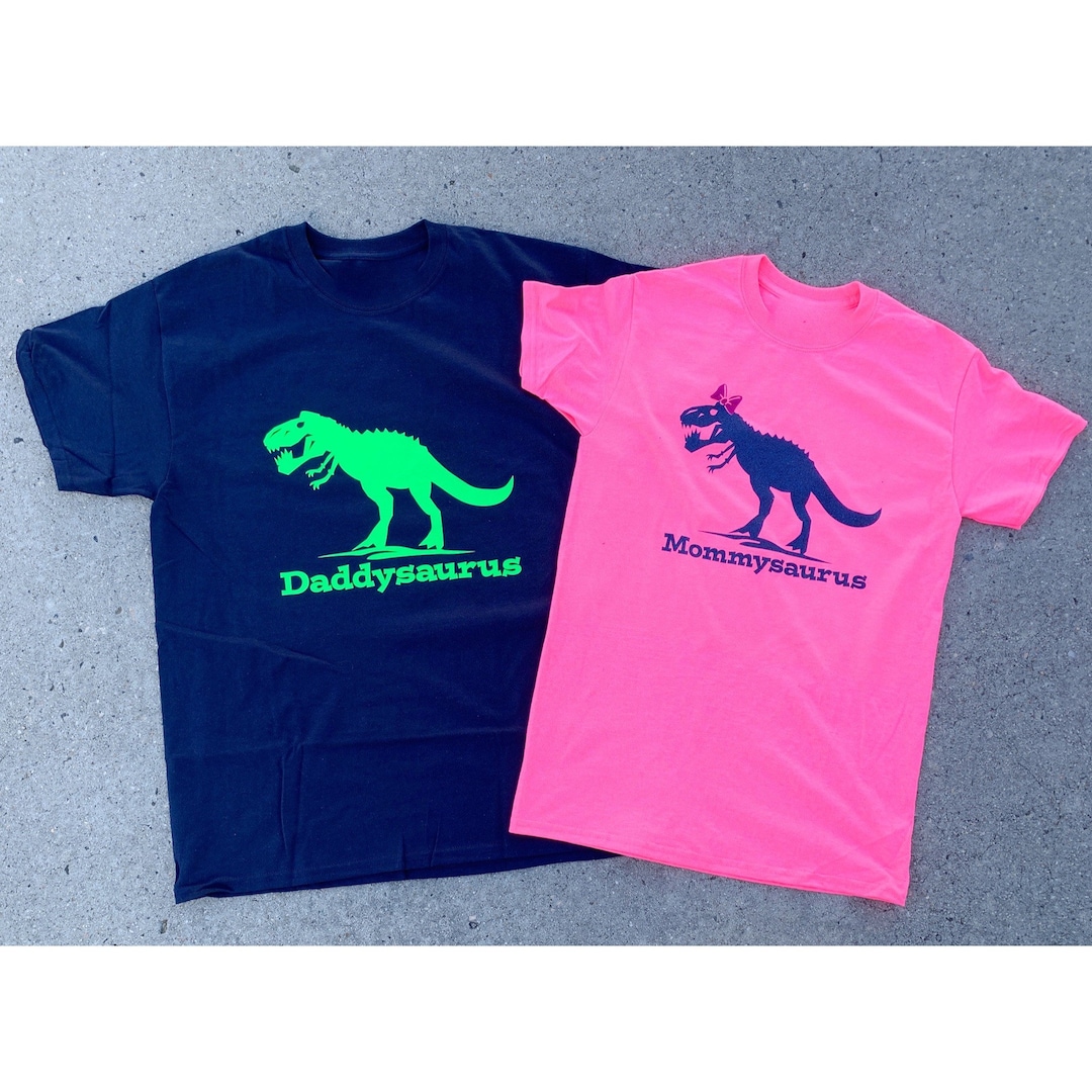 Set of 2 Mommysaurus Daddysaurus T Rex Shirts Pick Your Colors - Etsy