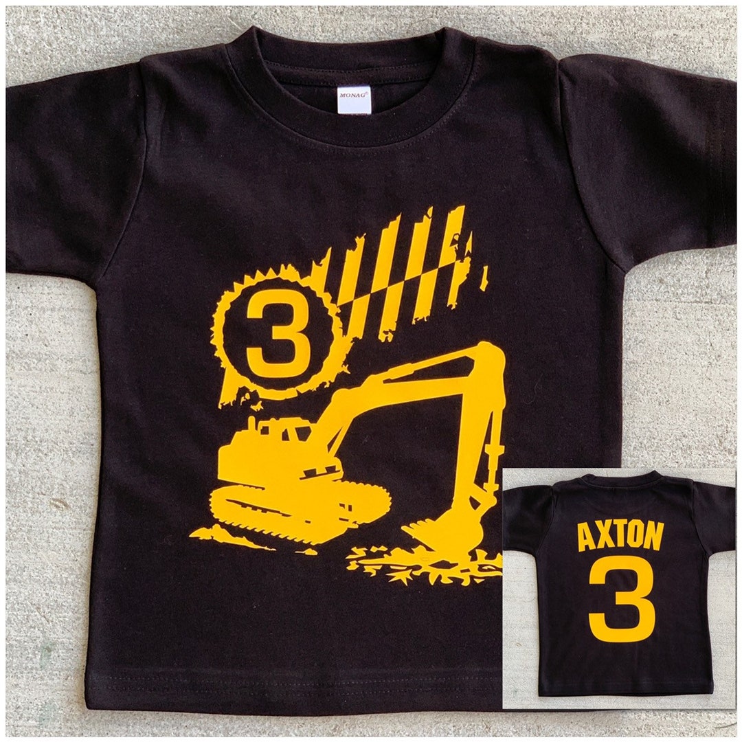 Digger Birthday Shirt Construction Birthday Shirt - Etsy