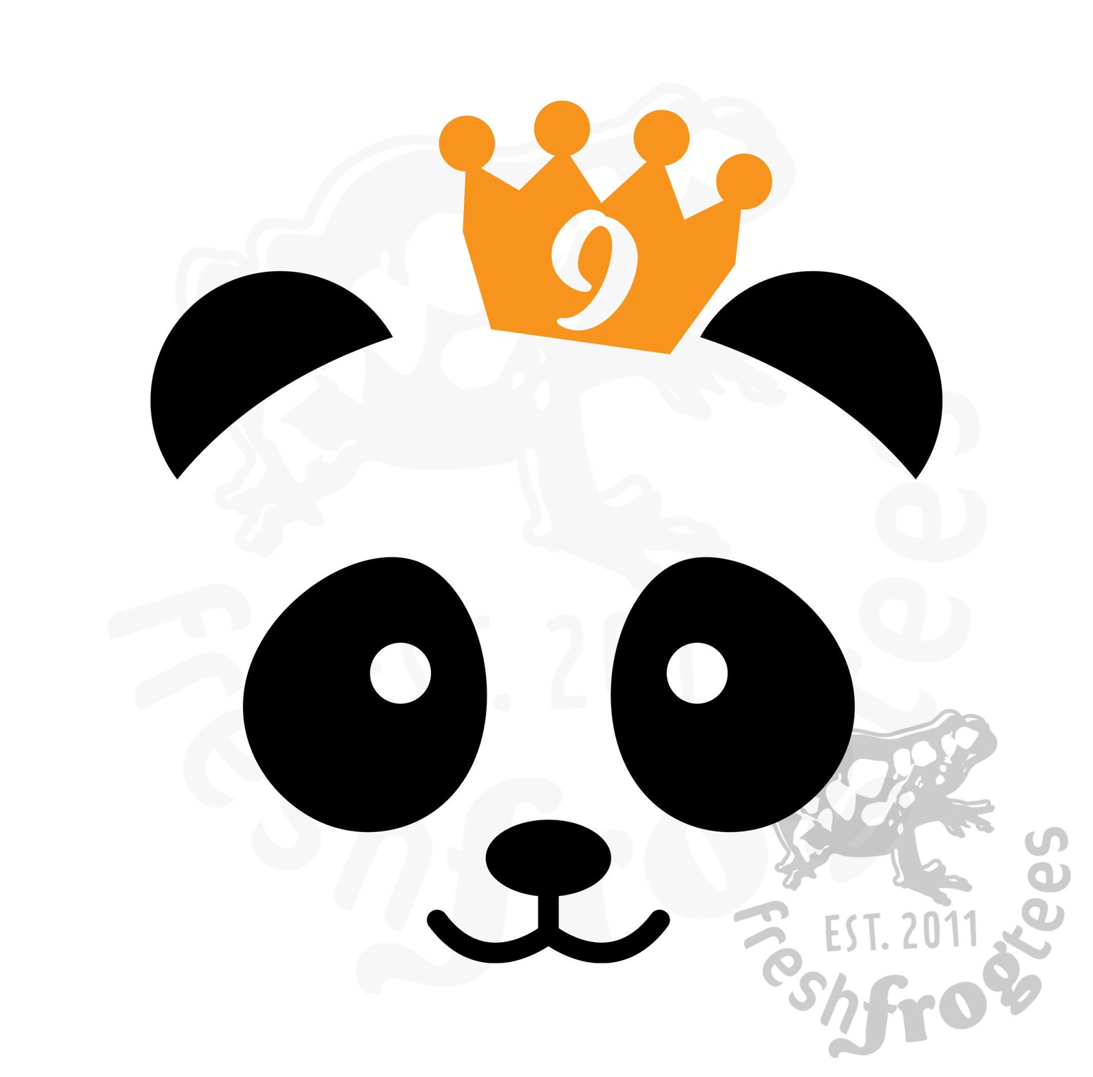 9th Panda Birthday Svg 9 Panda Birthday Vector Illustration - Etsy