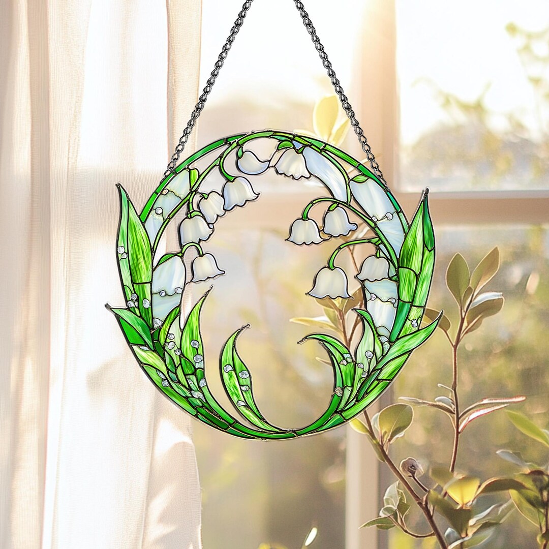 Lily of the Valley Suncatcher, Acrylic Floral Window Hanging - Etsy