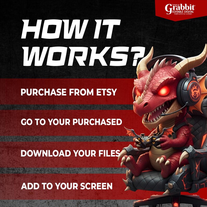 Pngtuber Male Red Dragon | 4 Emotions | 16 PNG | Gamer Dragon Model ...
