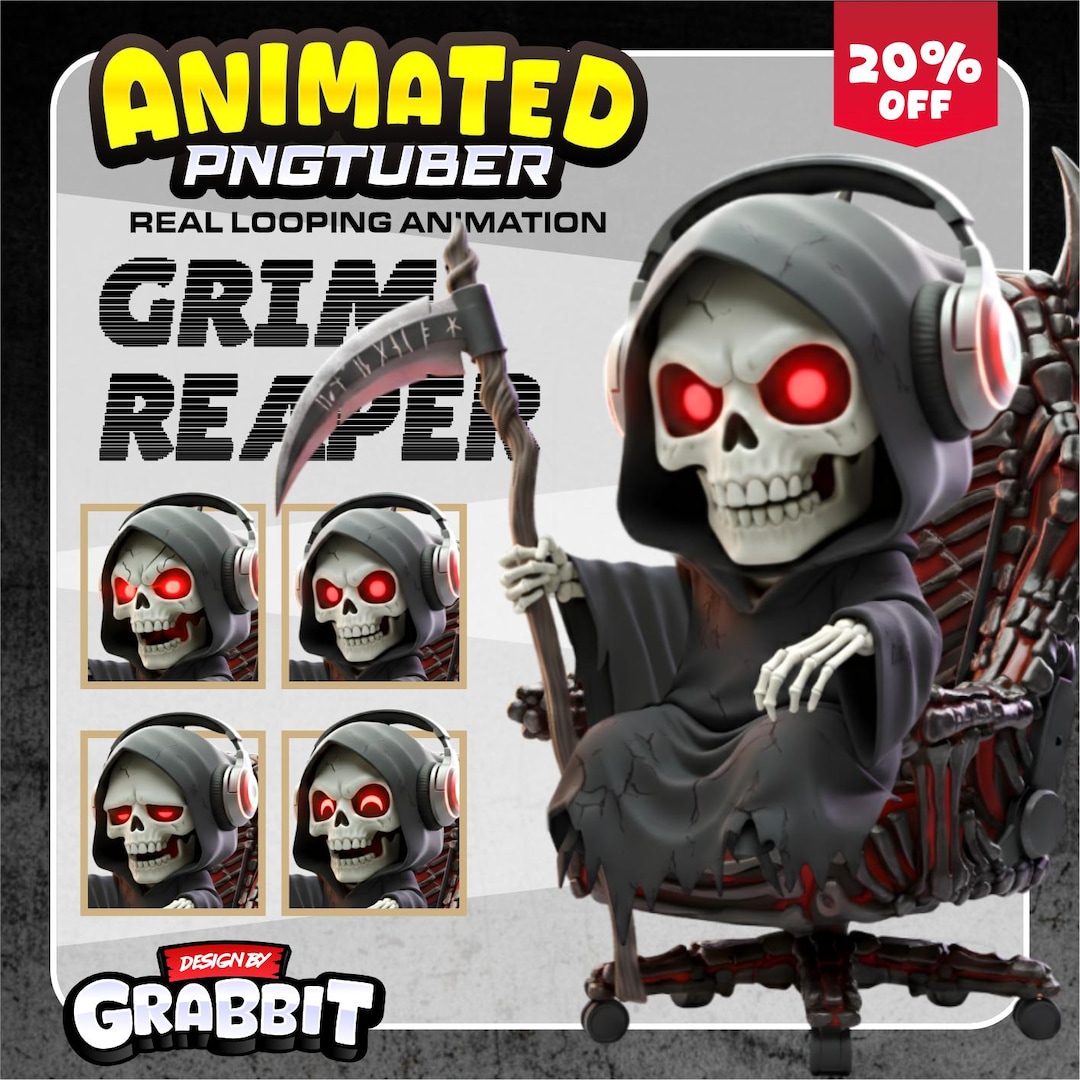 Animated Pngtuber Model (APNG) | 4 Emotions | Voice Reactive | Idle ...