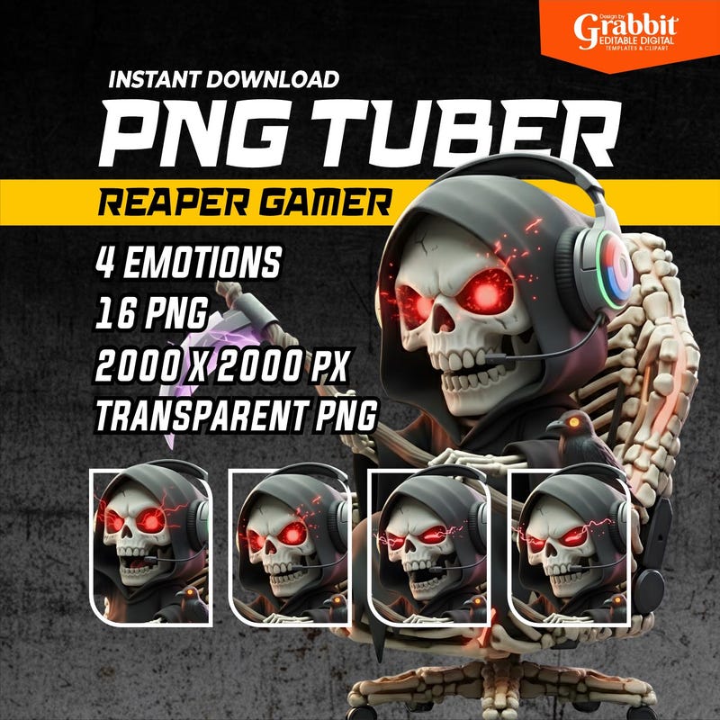 Grim Reaper Vtuber Models - Etsy