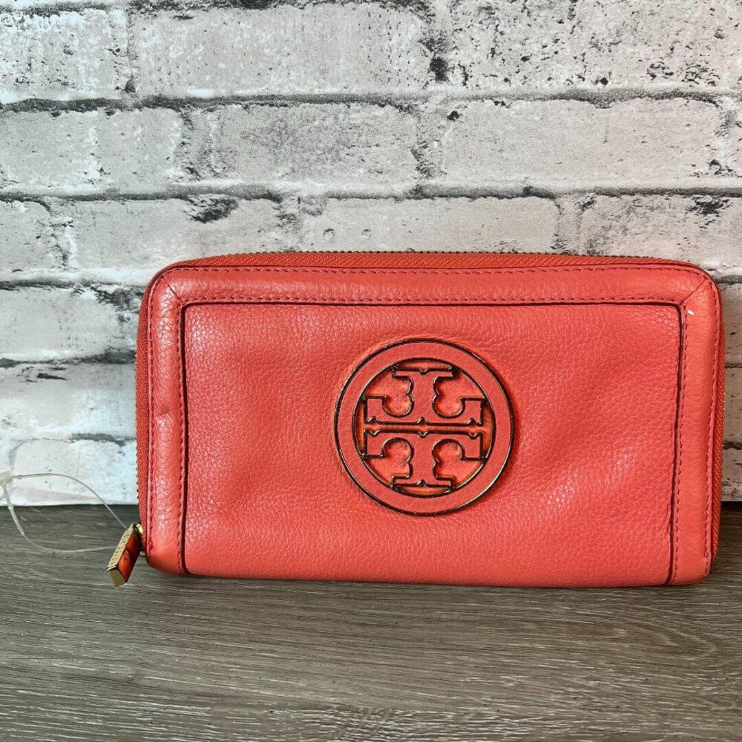 Tory Burch Women's Amanda Continental Leather Wallet Coral - Etsy