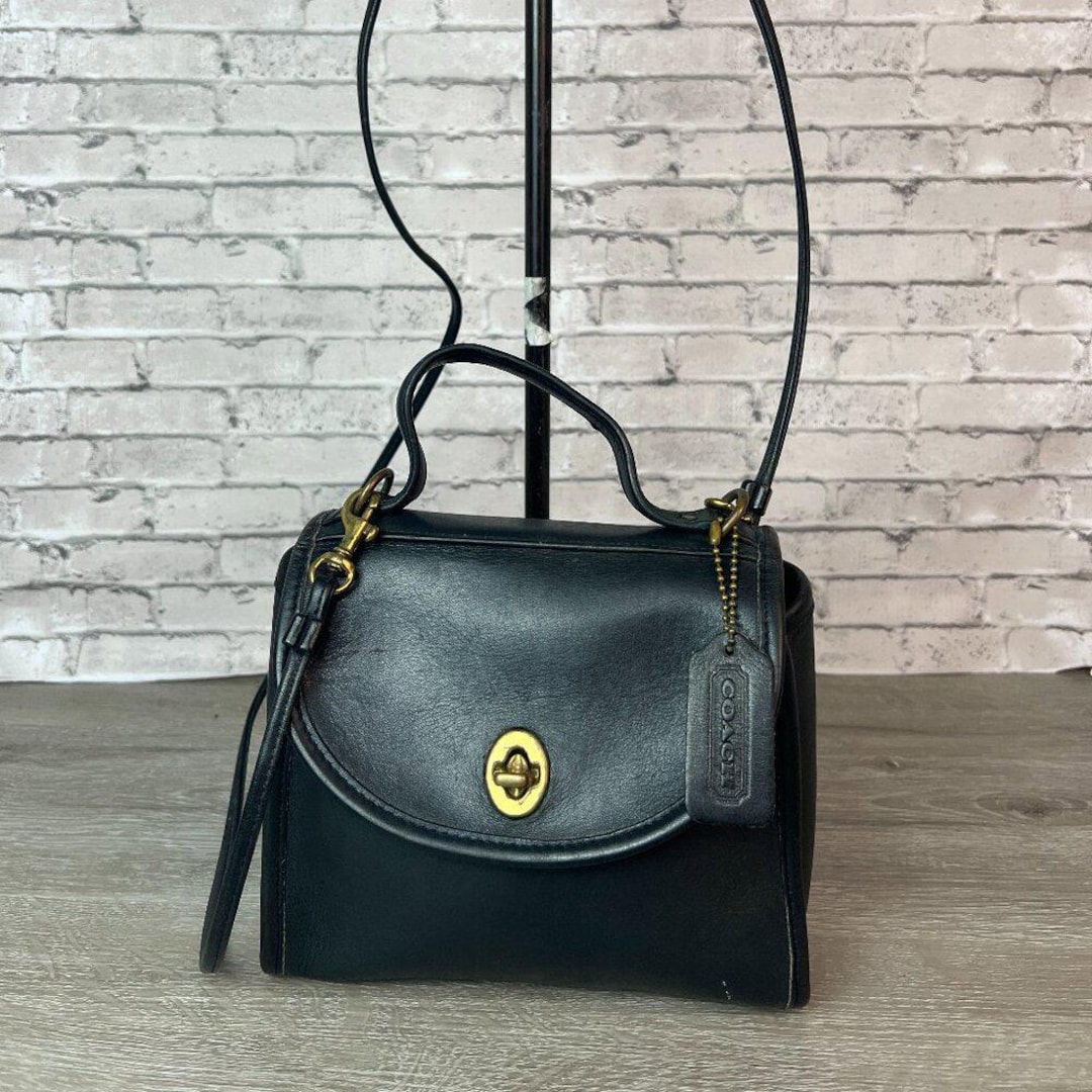 Vintage Coach Regina Bag (style 9983) in Black Leather - Etsy