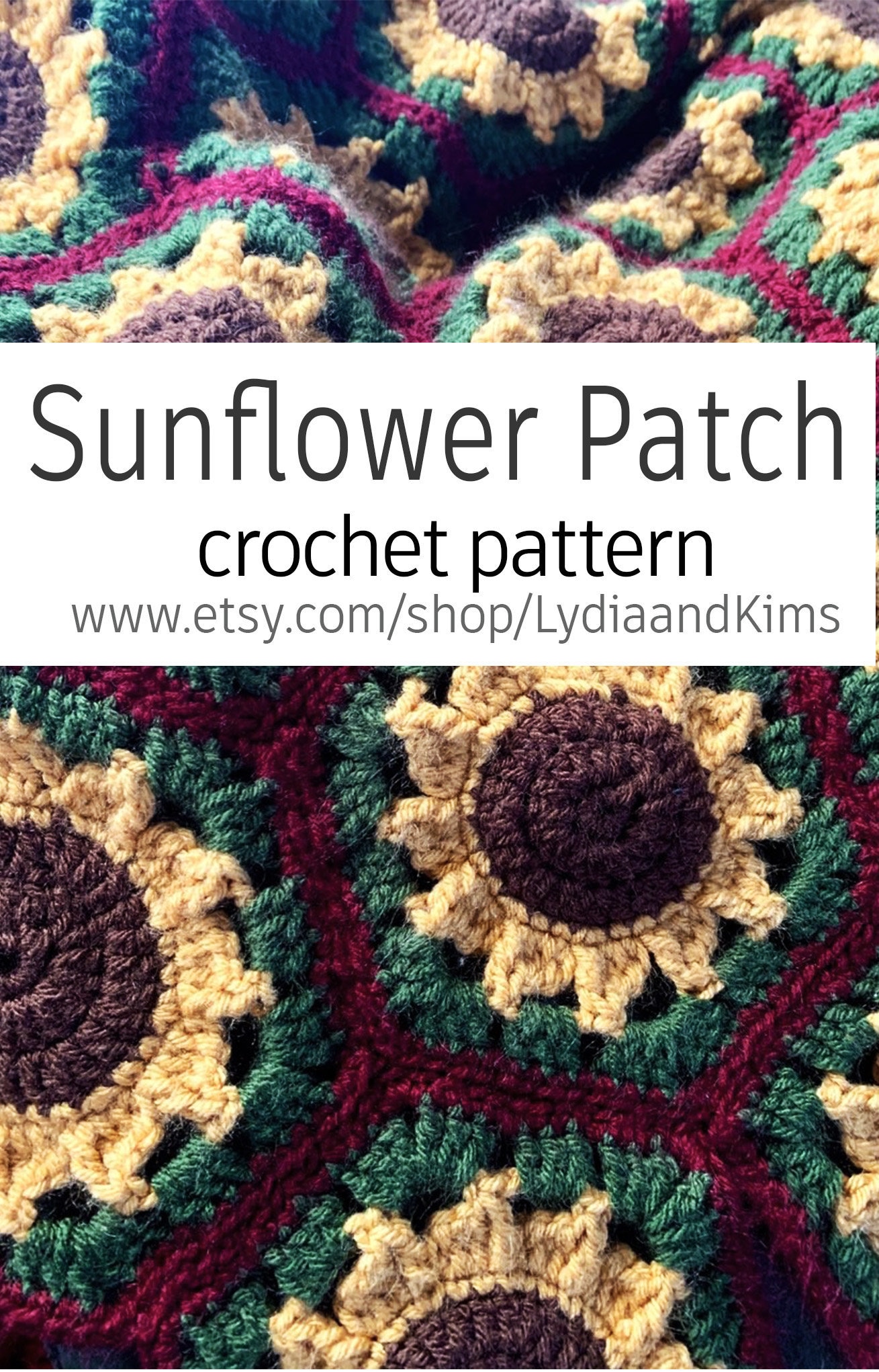 Sunflower Patch Crochet Pattern - Etsy