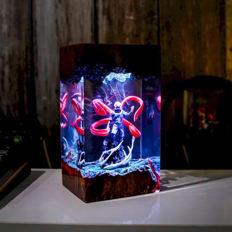 Ken Kaneki Tokyo Ghoul Movie Japanese Resin Lamp, LED Movie Night Light ...