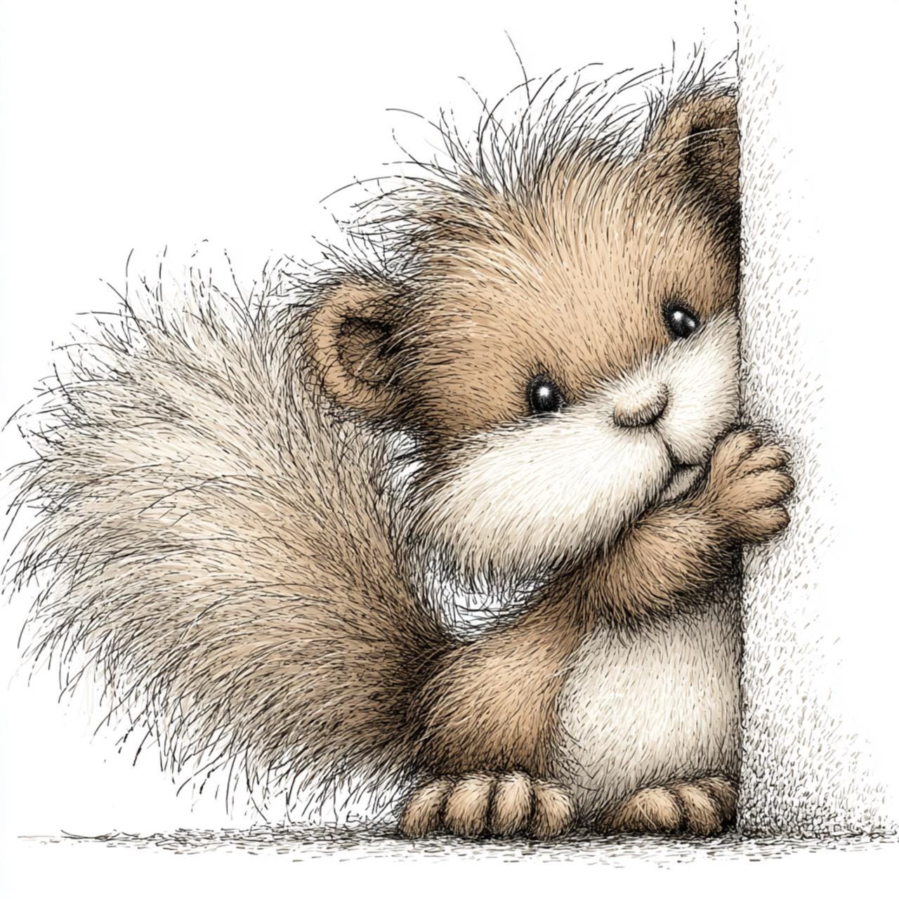 30 JPG Whimsical Peeking Woodland Clipart – Cute Forest Animals Peeking ...