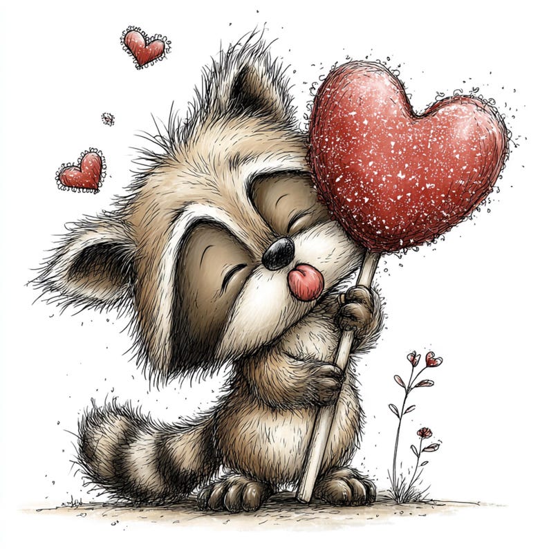 32 JPG Valentine Woodland Animals Clipart – Whimsical Watercolor Forest ...