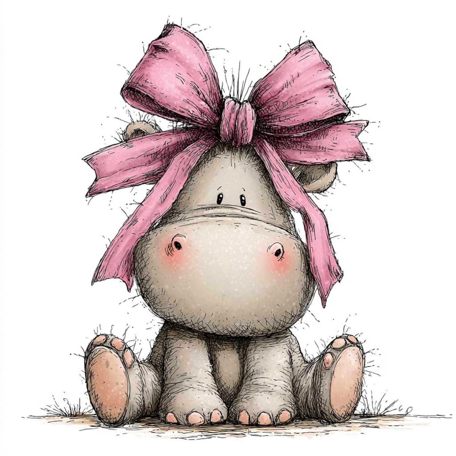 20 JPG Pink Safari Animals Clipart – Cute Safari Animals Sitting With ...