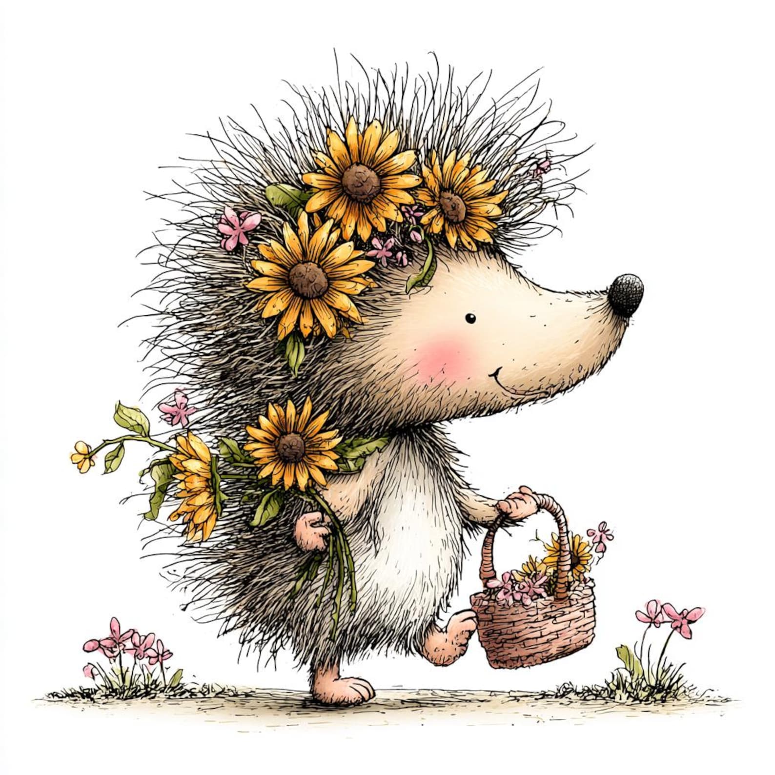 31 JPG Whimsical Spring Woodland Animals Clipart – Bear, Fox & Deer ...