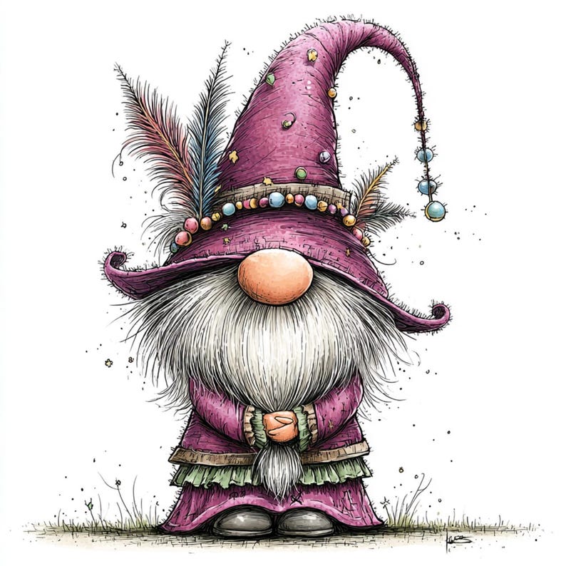 40 JPG Whimsical Gnome Mardi Gras Clipart – Cute Carnival Gnomes JPG - Etsy