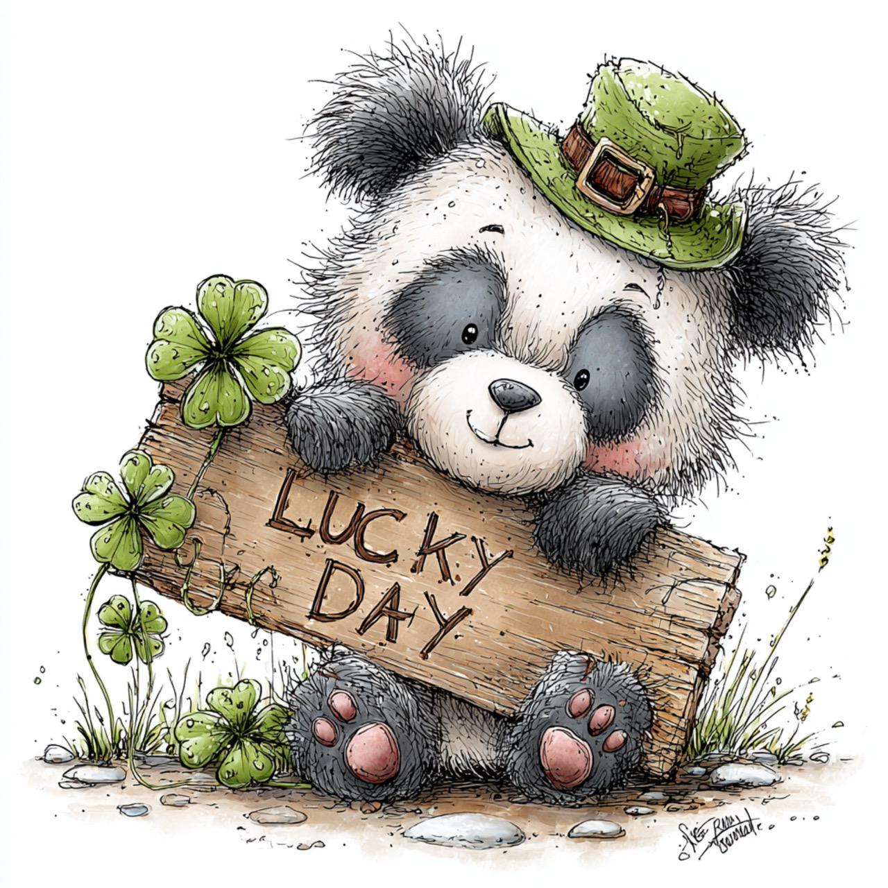 40 JPG Whimsical St. Patrick’s Day Animals Clipart – Cute Lucky Animals ...