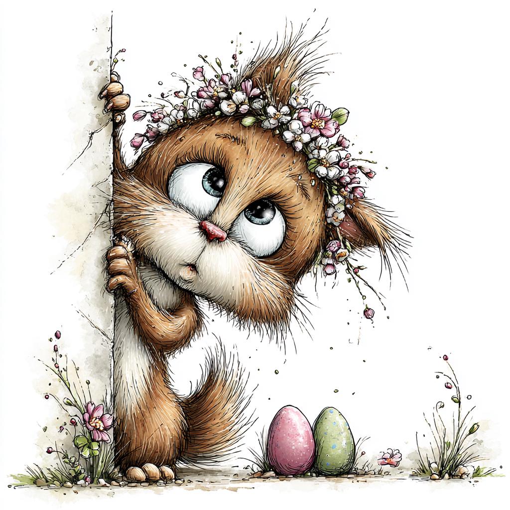 Spring Peeking Animals Clipart Bundle, Easter Peeking Critters JPG Set ...