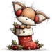 Woodland Christmas Animals Clipart – Holiday Illustration Bundle ...