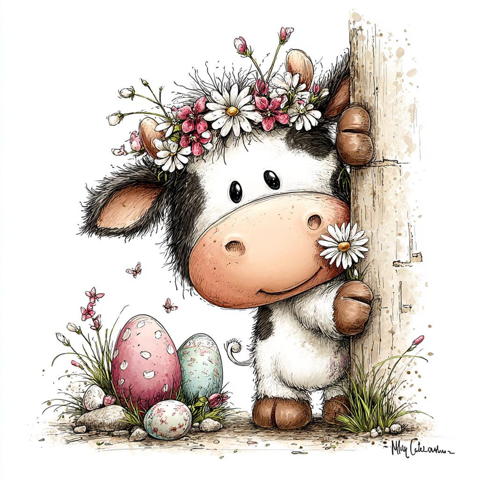 Spring Peeking Animals Clipart Bundle, Easter Peeking Critters JPG Set ...