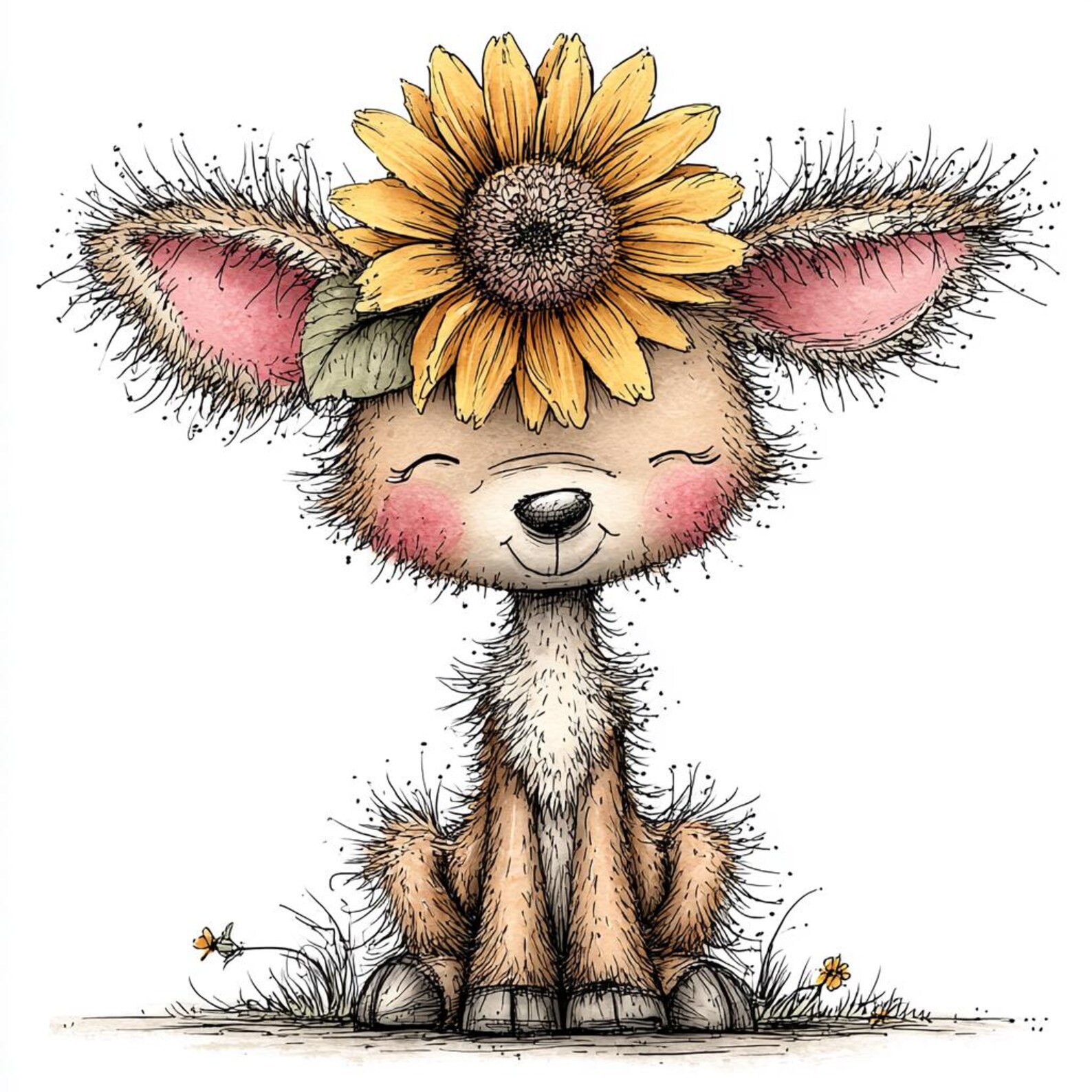 31 JPG Whimsical Spring Woodland Animals Clipart – Bear, Fox & Deer ...