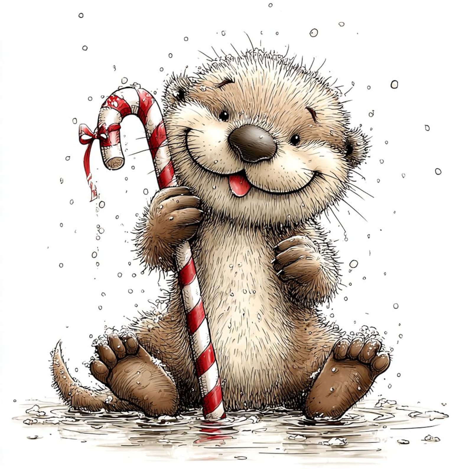 Woodland Christmas Animals Clipart – Holiday Illustration Bundle ...