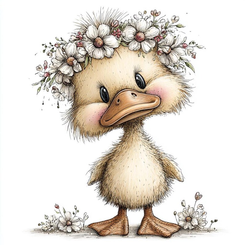 29 JPG Whimsical Spring Farm Animals Clipart – Cute Cow, Lamb, Pig ...