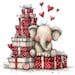 35 JPG Valentine Clipart – Cute Elephant Valentine – Whimsical Love ...