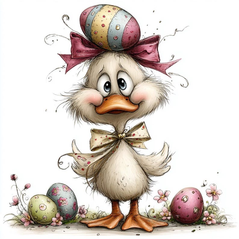 33 JPG Watercolor Spring Duck Graphics – Easter Clipart JPG Collection ...
