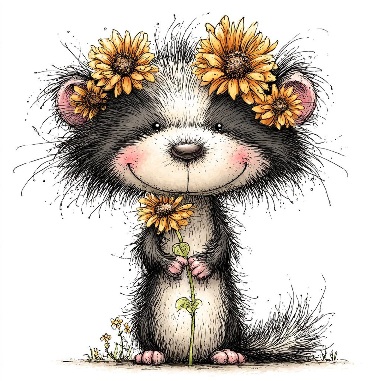 31 JPG Whimsical Spring Woodland Animals Clipart – Bear, Fox & Deer ...